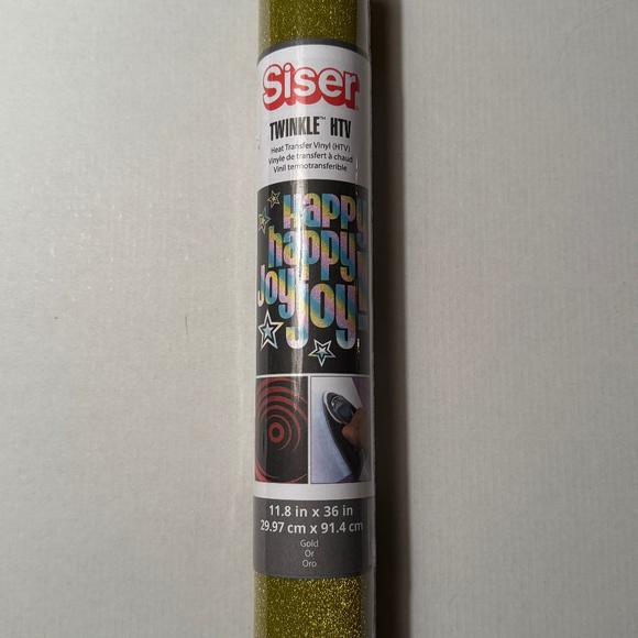 Siser | Other | Siser Twinkle Htv 18 In X 36 In Gold | Poshmark